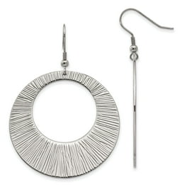 Stainless Steel Multiple Circle Dangle Earrings Walmart