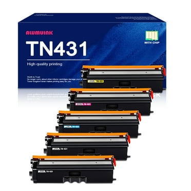 Genuine Brother TN433BK, TN433C, TN433Y, TN433M 4-Color Toner Cartridge ...