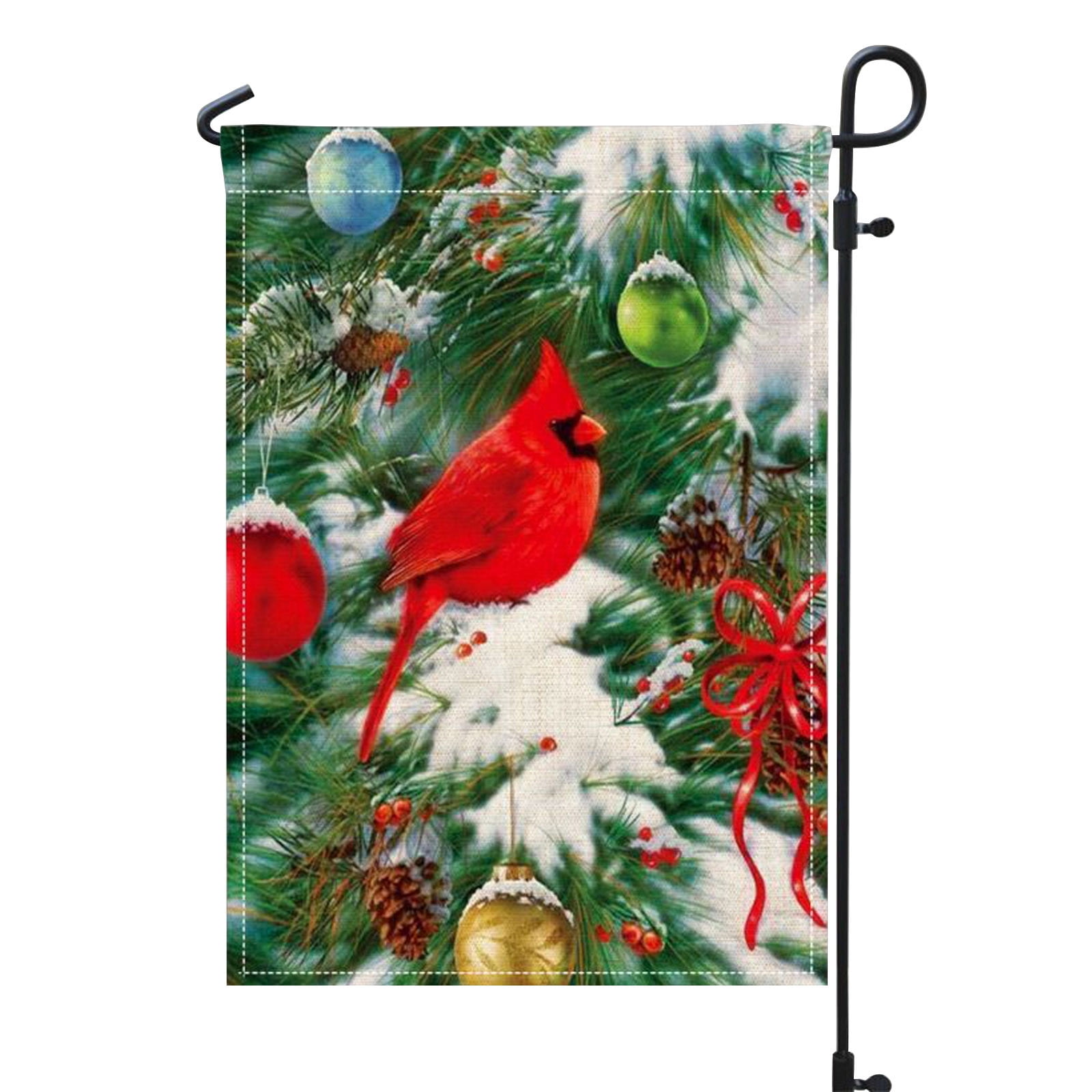Christmas Welcome Garden Flag Garden Atmosphere Decoration Flag ...