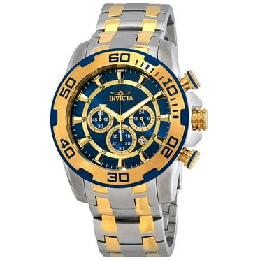 Invicta Men's 27095 Bolt Quartz Chronograph Antique Silver, Yellow Dial ...