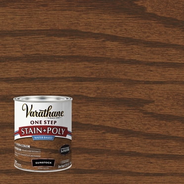 Dark Walnut, Varathane Stain + Polyurethane Oil-Based, Semi-Gloss ...