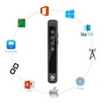 AMERTEER Wireless Presenter, RF 2.4GHz Presentation Remote Rechargeable with Laser Pointer ...