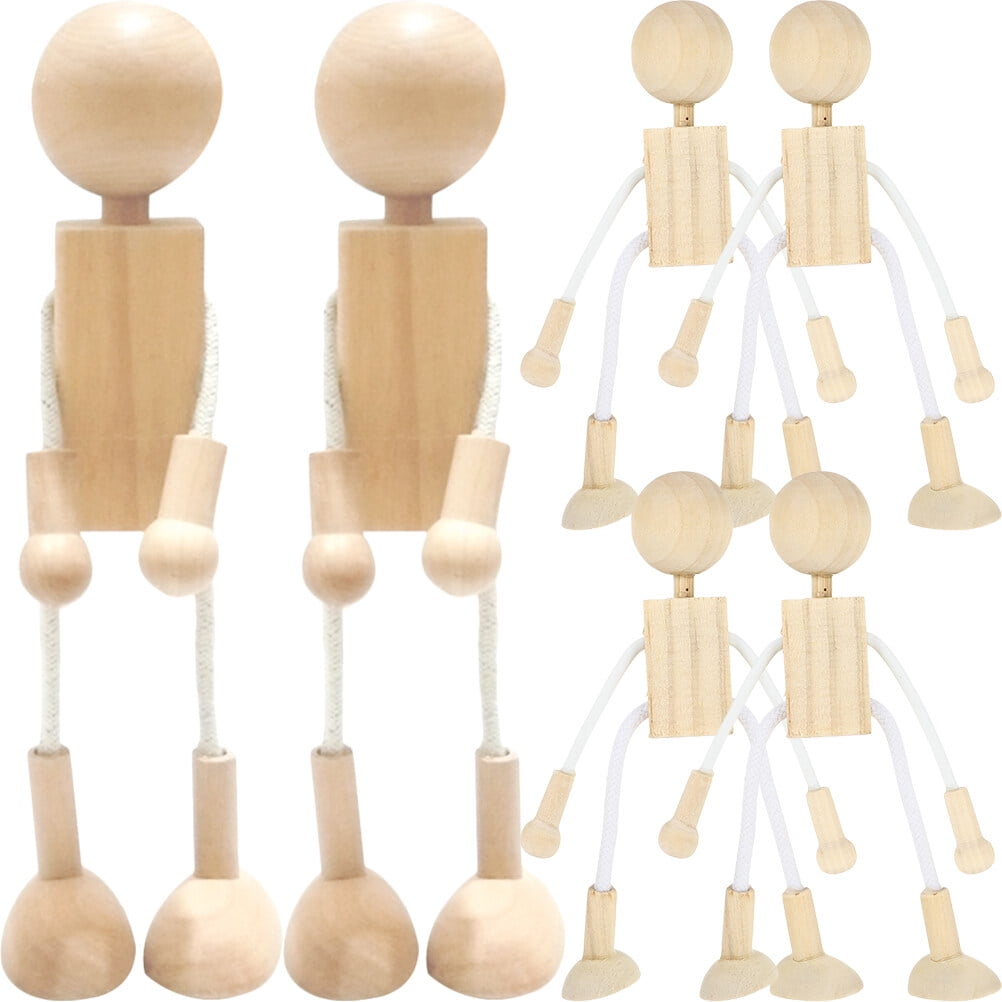 Click here for Milisten 6pcs Wooden Diy Dolls Unfinished Wooden D... prices