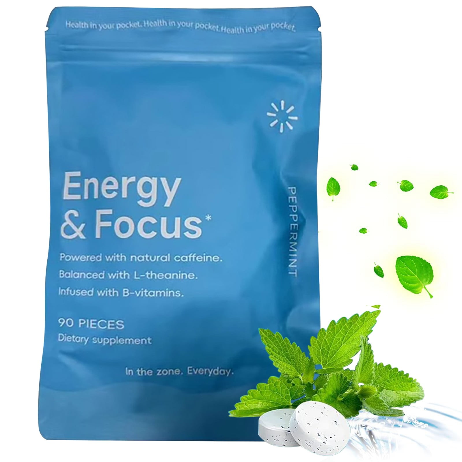 Neuro Mints Energy Caffeine Gum Energy& FoCuS (90 Pieces), -HHYD- 1 ...