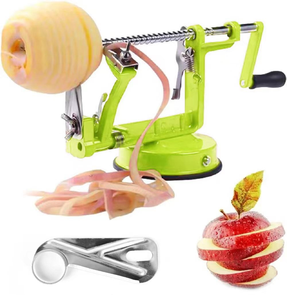 3-in-1 Stainless Steel Manual Crank Apple Peeler Food Peeler+One Spare ...
