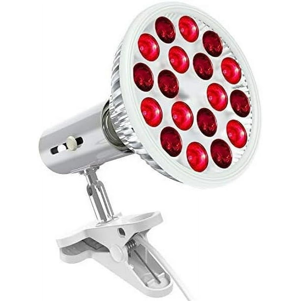 Red light therapy with lamp holder, 660 nm and 850 nm 18 LEDs near ...