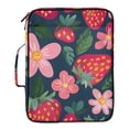 Cartoon Strawberries Flowers Leaves Accordion File Organizer Expanding ...