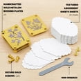 Mini Flower Press Kit Keychain, Portable Engraved Metal Flower Press ...