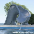 Global Pool Products SPLASH In-Ground Swimming Pool Slide, Right Curve ...