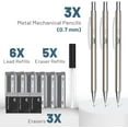 Mr. Pen Mechanical Pencil Set, 0.7mm, 3 Pack, with Lead Refills and ...