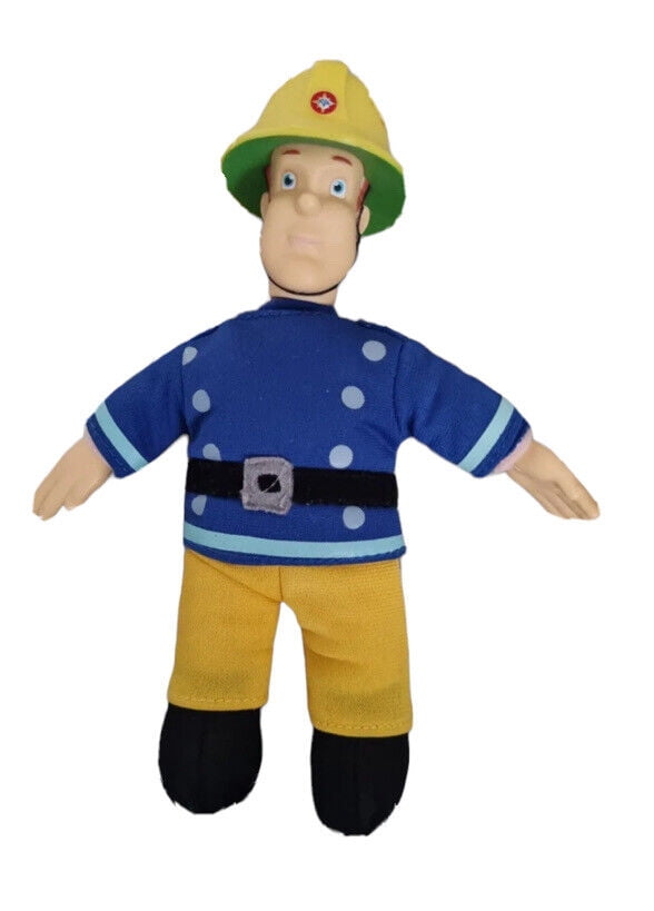 Fireman Sam 7” Plush Rubber Face Small Doll Party Collect Rare Gift New ...