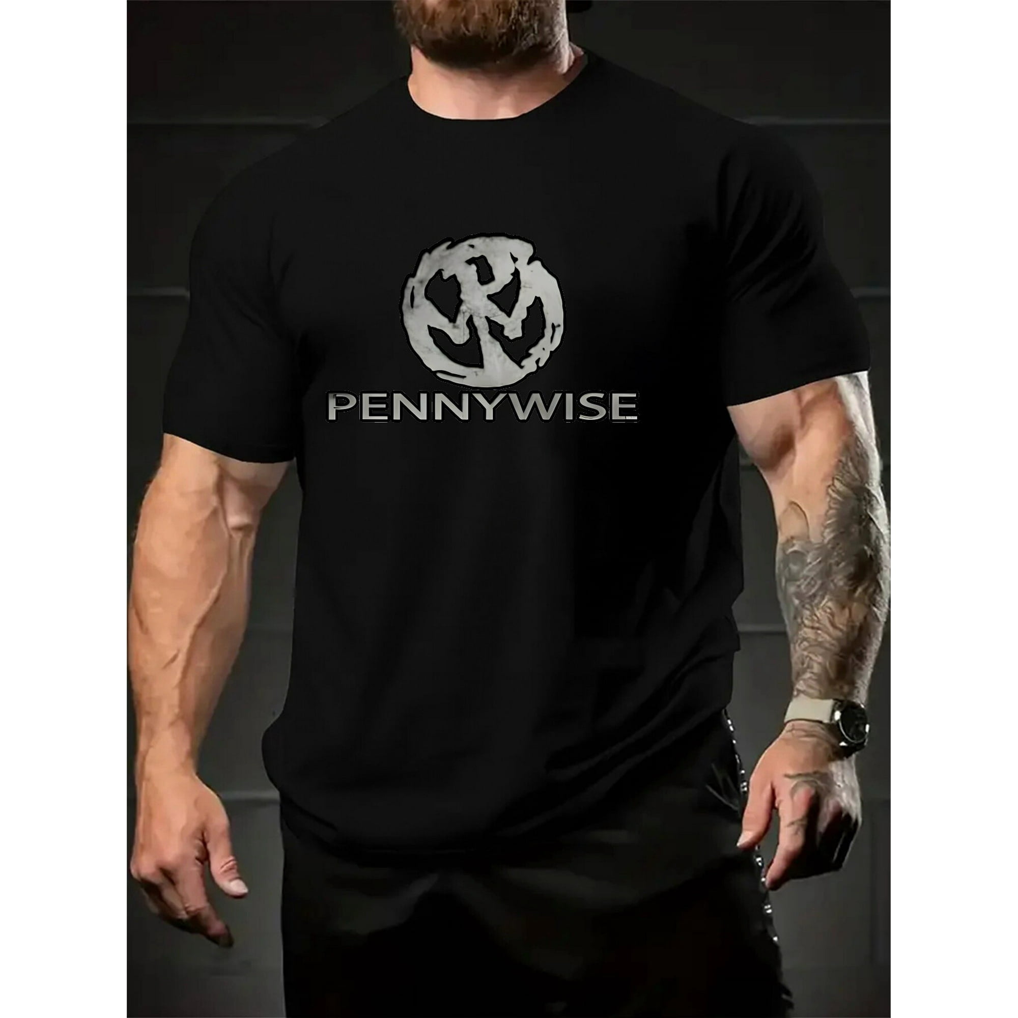 Click here for Generic Mens Black Casual Summer Graphic T-Shirt -... prices