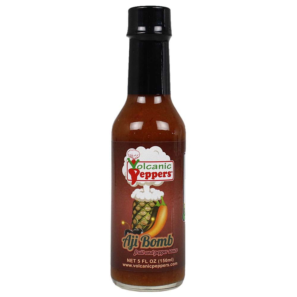 Volcanic Peppers Aji Bomb Fruit and Pepper Sauce 5 Oz Sweet Mild ...