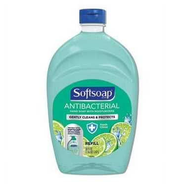 Softsoap Antibacterial Hand Soap Refill, Crisp Clean Liquid Hand Wash ...