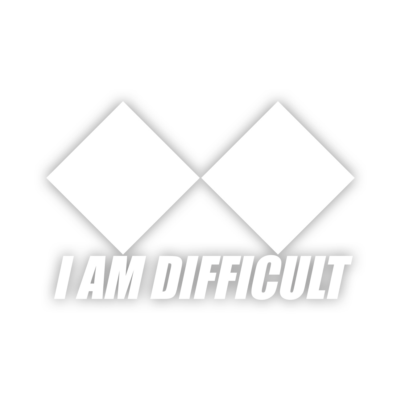 I am Difficult Double Diamond Sticker Decal Die Cut - Self Adhesive ...