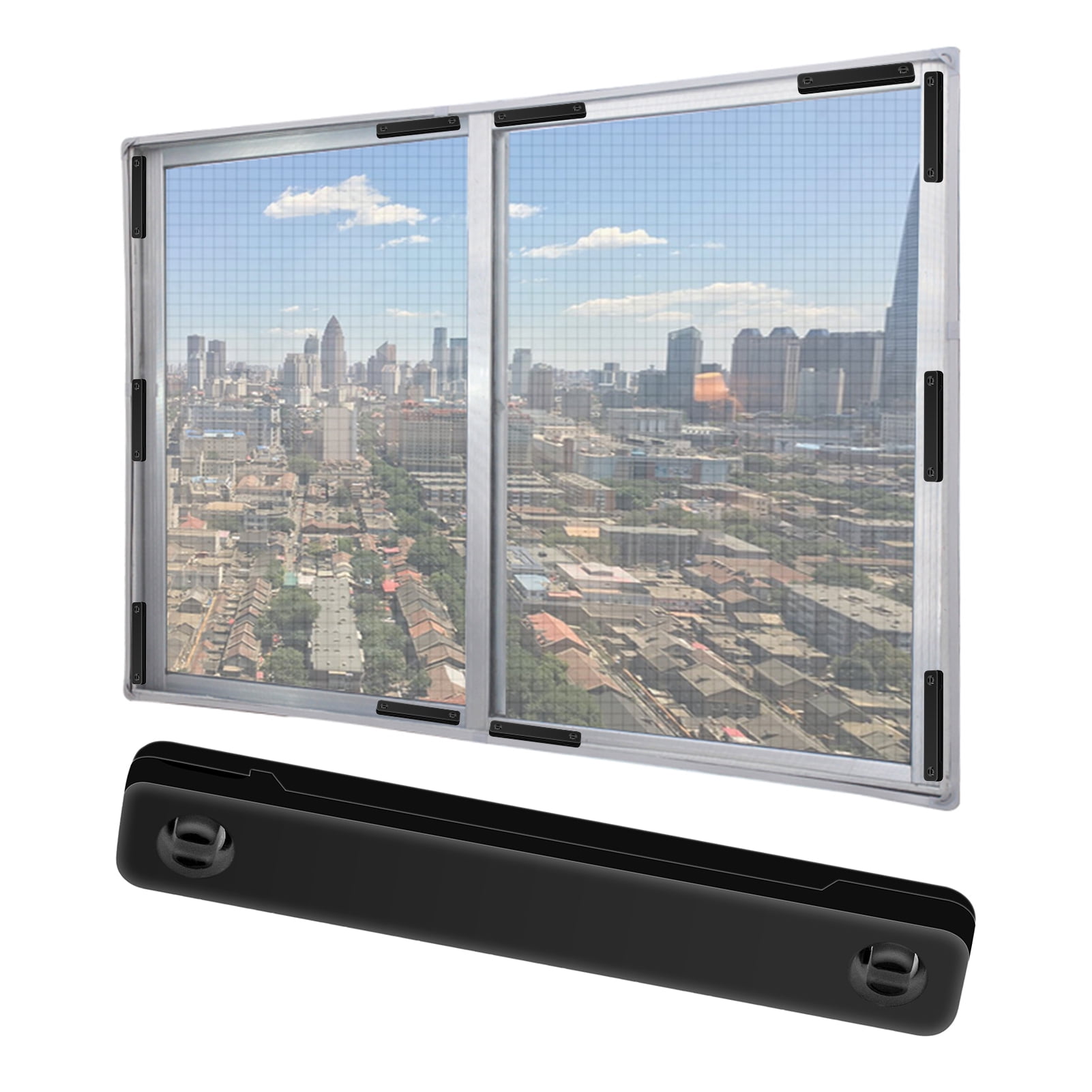 Window Latch Lock Self-adhesive No Drilling PVC Strong Magnetism Window ...