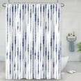 Abstract Shower Curtain Blue Twine Lines Print Unique Design Pattern ...