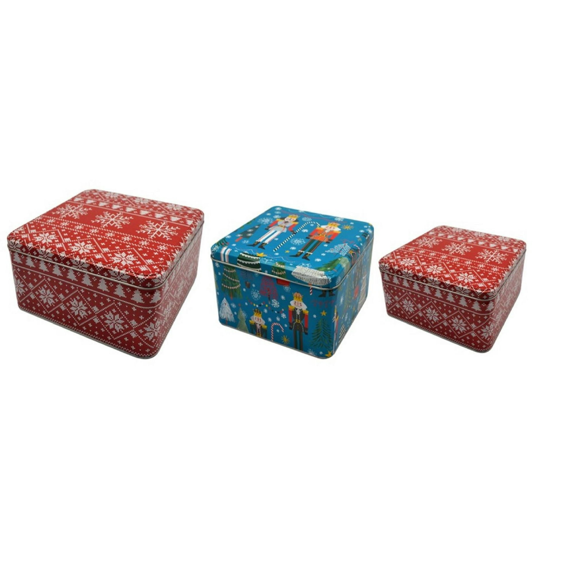 Click here for Holiday Time Square Tin - Fairisle / Nutcracker prices