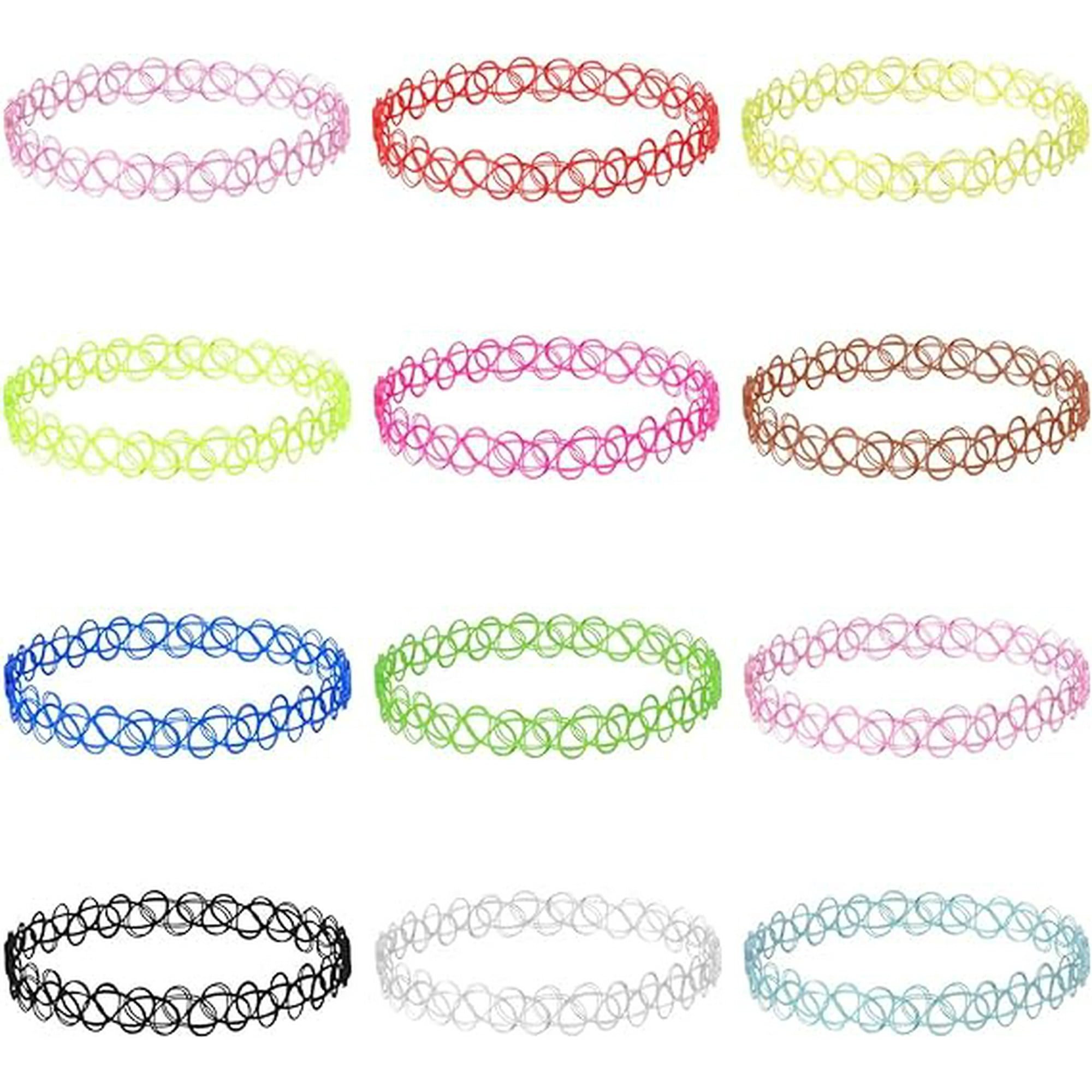 Click here for Bs Store 12pcs Multicolored Tattoo Necklace For Ch... prices