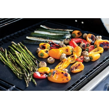 Heavy Duty Non Stick Reusable BBQ Grill Mat (Set of 2) - Walmart.com