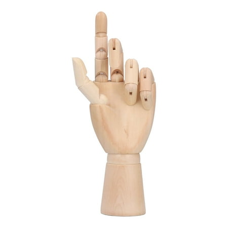 Solid Wood, Wooden Female Left Hand Model, Flexible, Sketch Female Left ...