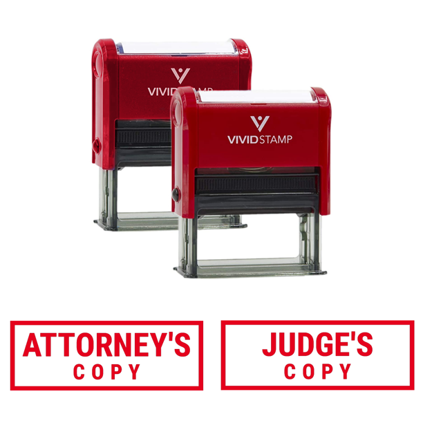 Vivid Stamp Attorney's Copy and Judge's Copy Office Stamp Self-Inking ...