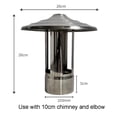 Chimney Caps For Outside Stainless Steel Chimney Cap 125mm/150mm ...