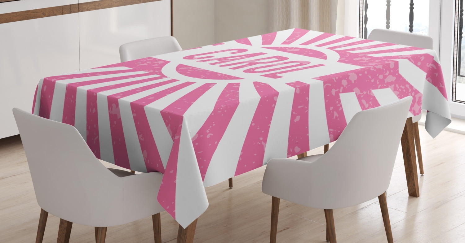 Carol Tablecloth, Graphic Popular Name Design for Girls Pastel Colors ...