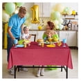2 Pack Christmas Table Cloth Rectangle 60x120 Inch-Vinyl Plastic Red ...