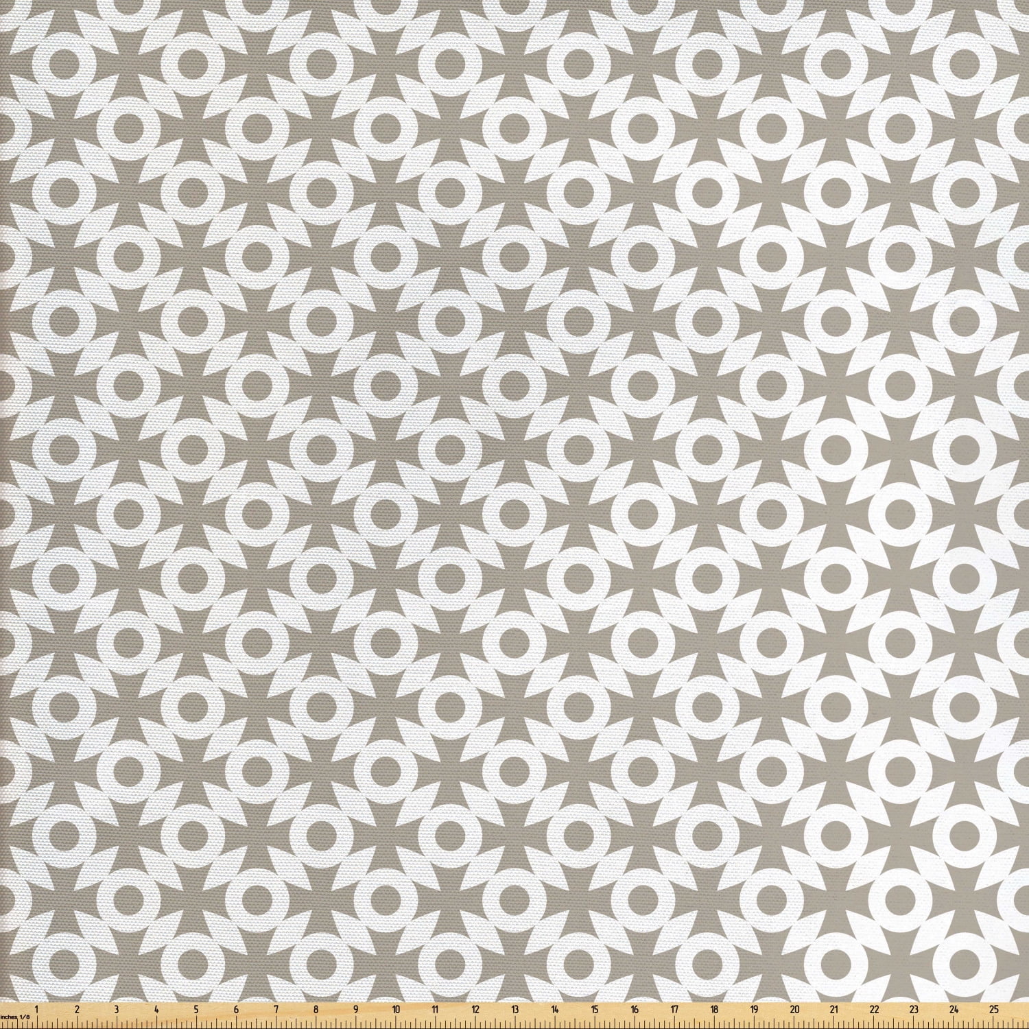 Abstract Fabric by the Yard, Trippy Retro Forms in Soft Tones ...