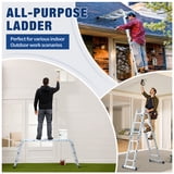 Ktaxon 12.5ft Multi-Purpose Aluminum Ladder, Folding Extension, 7-in-1 ...