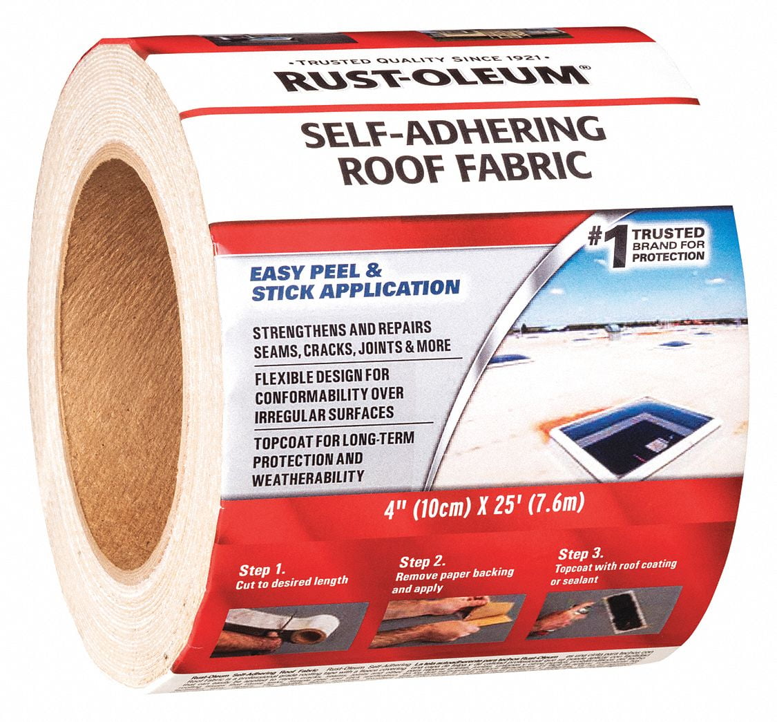 Rust-Oleum Roof Repair Tape,4" x 25 ft.,White 345651 - Walmart.com