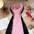AHTJRT Satin Silk Nightgowns for Women Hollowed out Lace Embroidered V ...