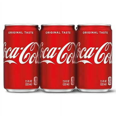Coca-Cola Mini Cans, 8.5 Fluid Ounce, Pack of 30, Small Soft Drink ...
