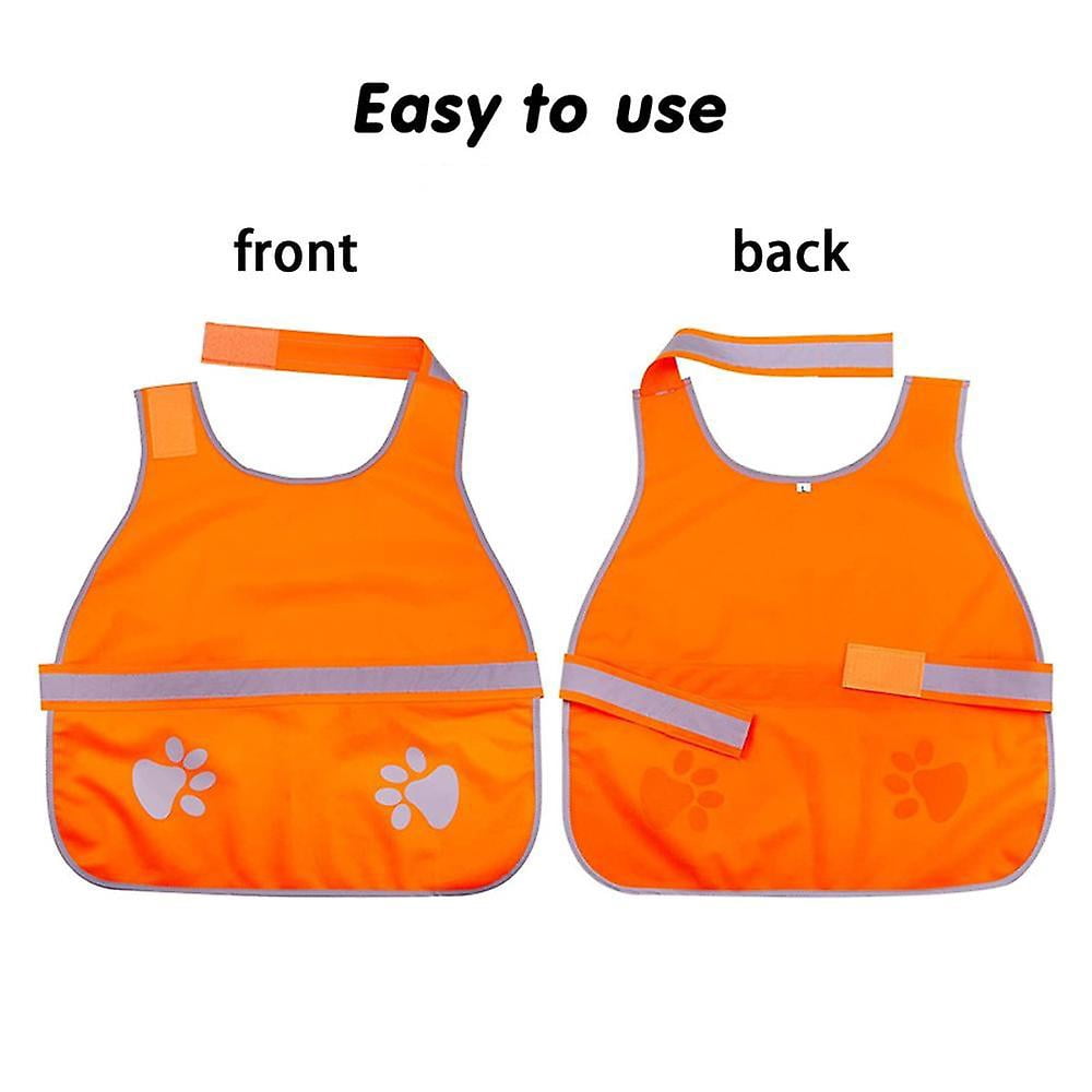 Reflective Dog Vest. Hi-visibility, Fluorescent Blaze Orange Dog Vest ...