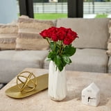 Fresh-Cut Solid Roses Flower Bunch, Minimum of 12 Stems, Colors Vary ...