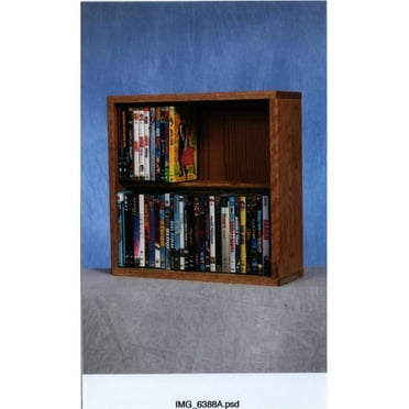 Wood Shed 215-24 Solid Oak 2 Row Dowel DVD Cabinet Tower - Walmart.com