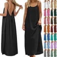 Kcolen Womens Summer Dresses Backless Cami Dress House Dress Backless ...