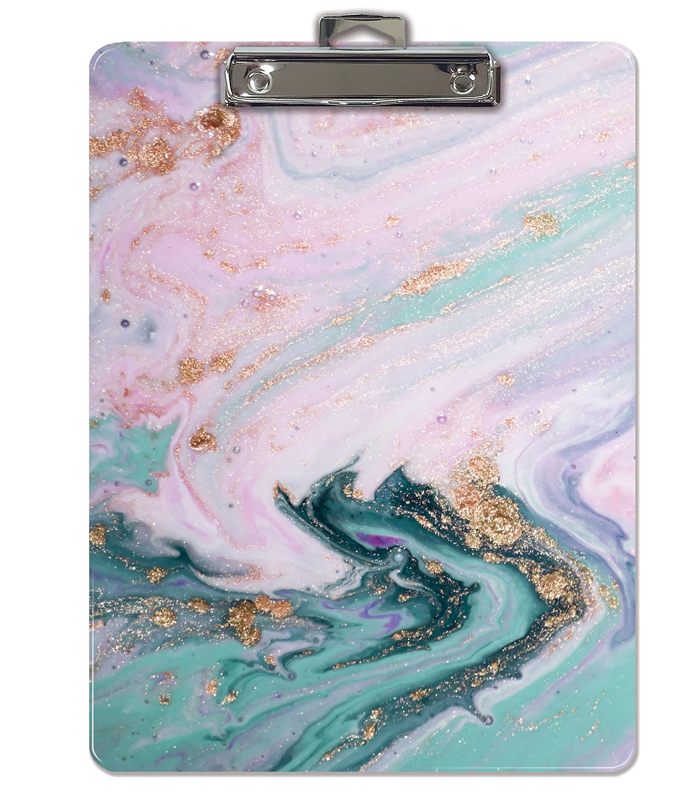 Fashion Clipboard, Marble Design, Standard A4 Letter Size, 12.5" x 9 ...