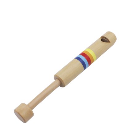 Push & Pull Wooden Fipple Flute Whistle Musical Instrument Toy Gift for ...