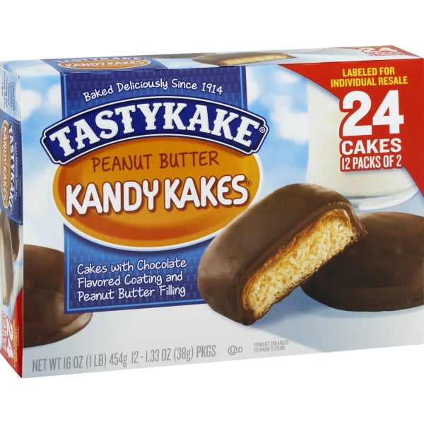 Tastykake® Kandy Kakes® Peanut Butter Cakes 12-1.33 oz. Packs - Walmart.com