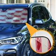Beige Pink Plaids Red Color Heart Valentine Windshield Sun Shade ...