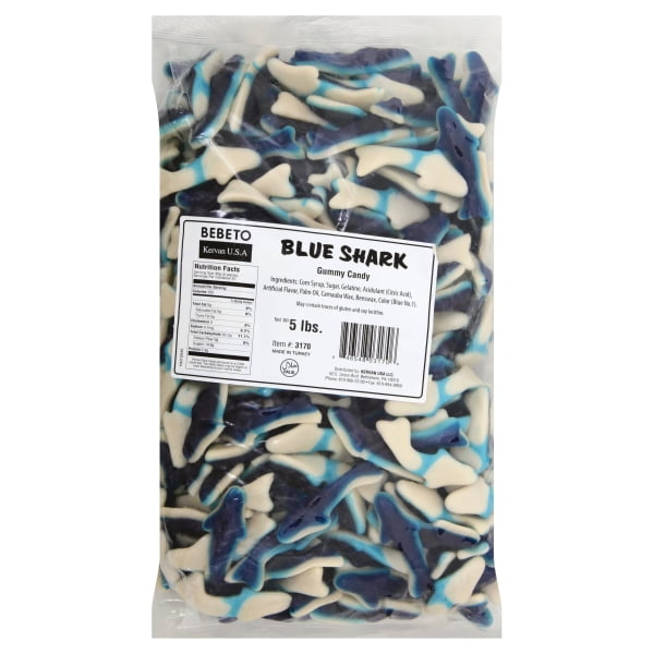 Kervan, Blue Shark Gummy Candy, 5 Lbs - Walmart.com