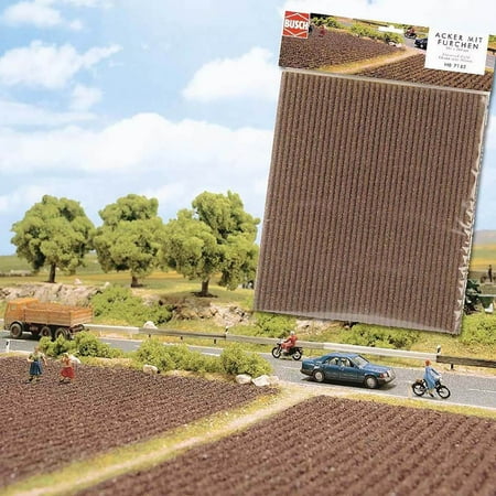 Busch HO Scale Plowed/Dirt Farm Field Sheet - 19"x11" - Model Train ...