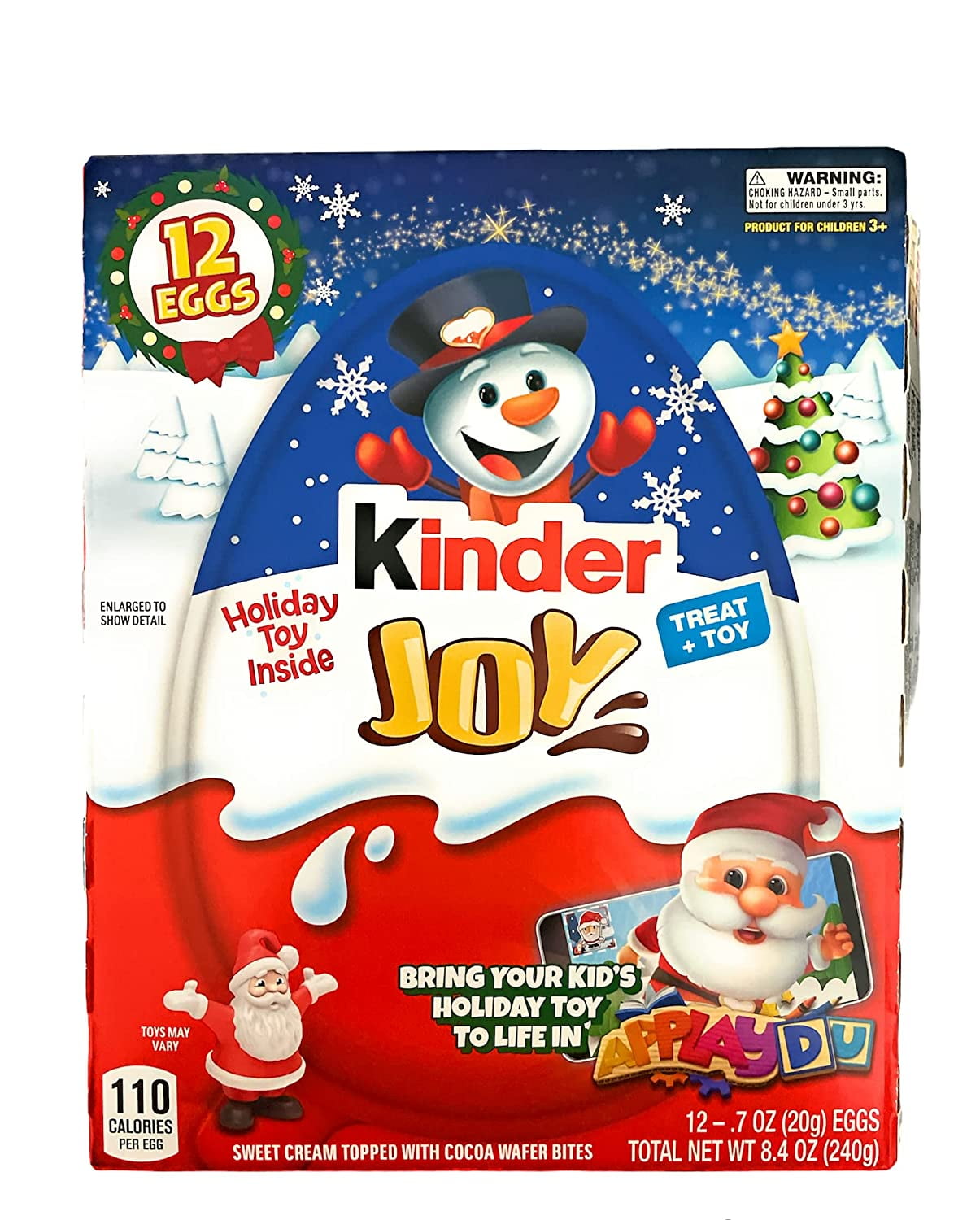 Kinder Joy Holiday Editions Treat + Toy, 0.7 Ounce (Pack of 12 ...