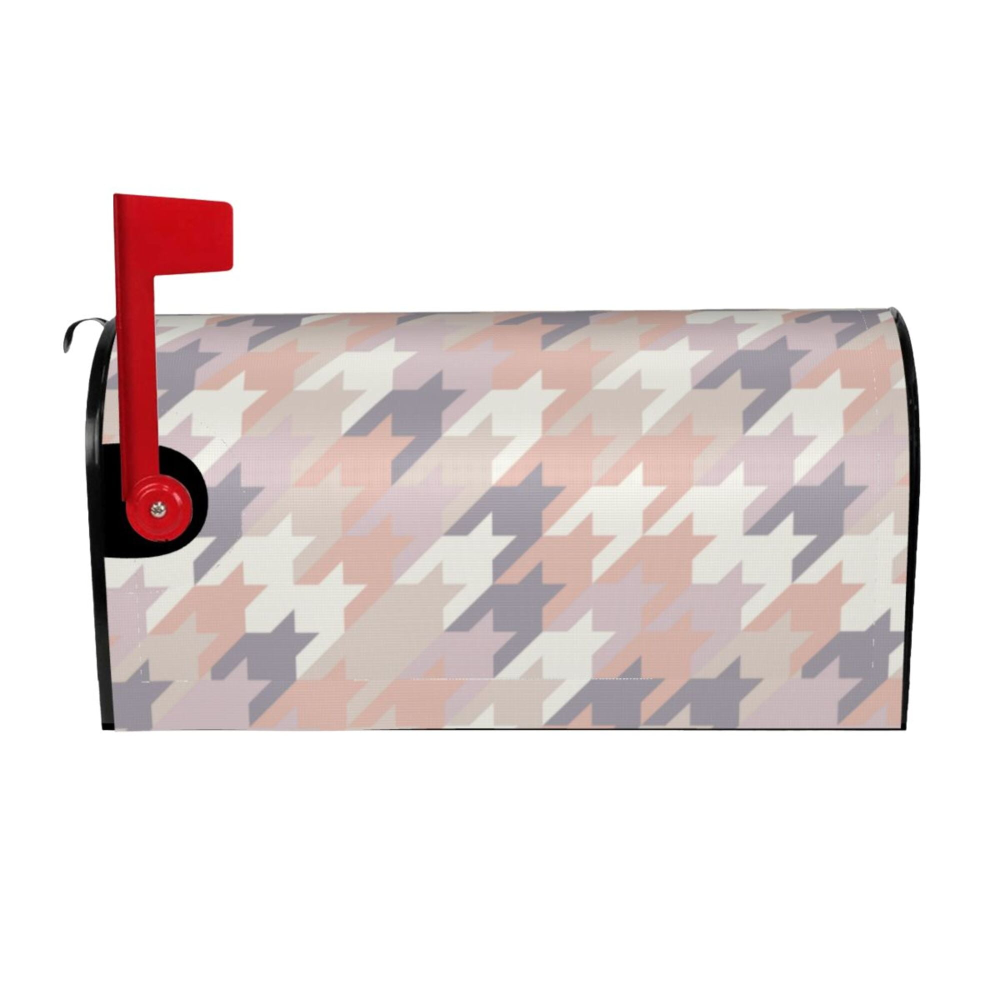 TEQUAN Vintage Abstract Houndstooth Magnetic Mailbox Cover, Mailbox ...