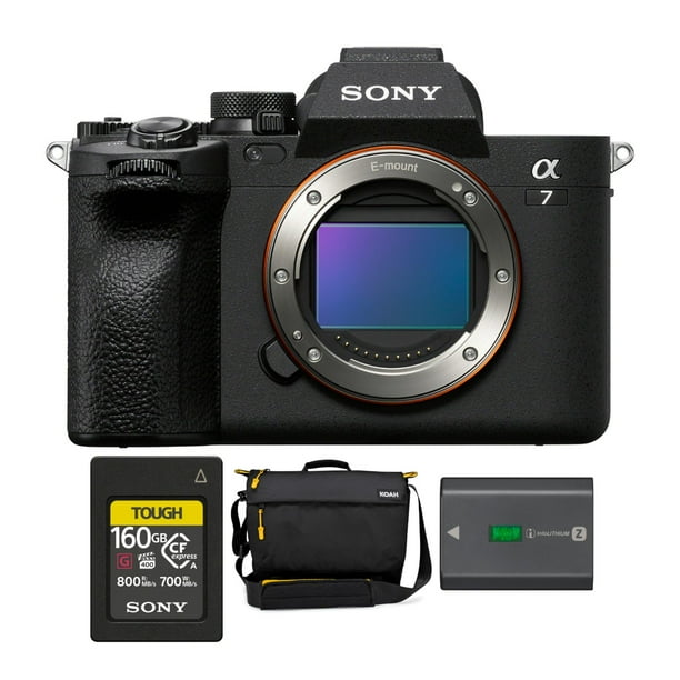 Sony Alpha 7 IV Full-Frame Mirrorless Interchangeable Lens Camera Bundle - Walmart.com