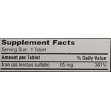 Major Ferrous Sulfate Iron Supplement 325mg Green Tablets 100 Count ...