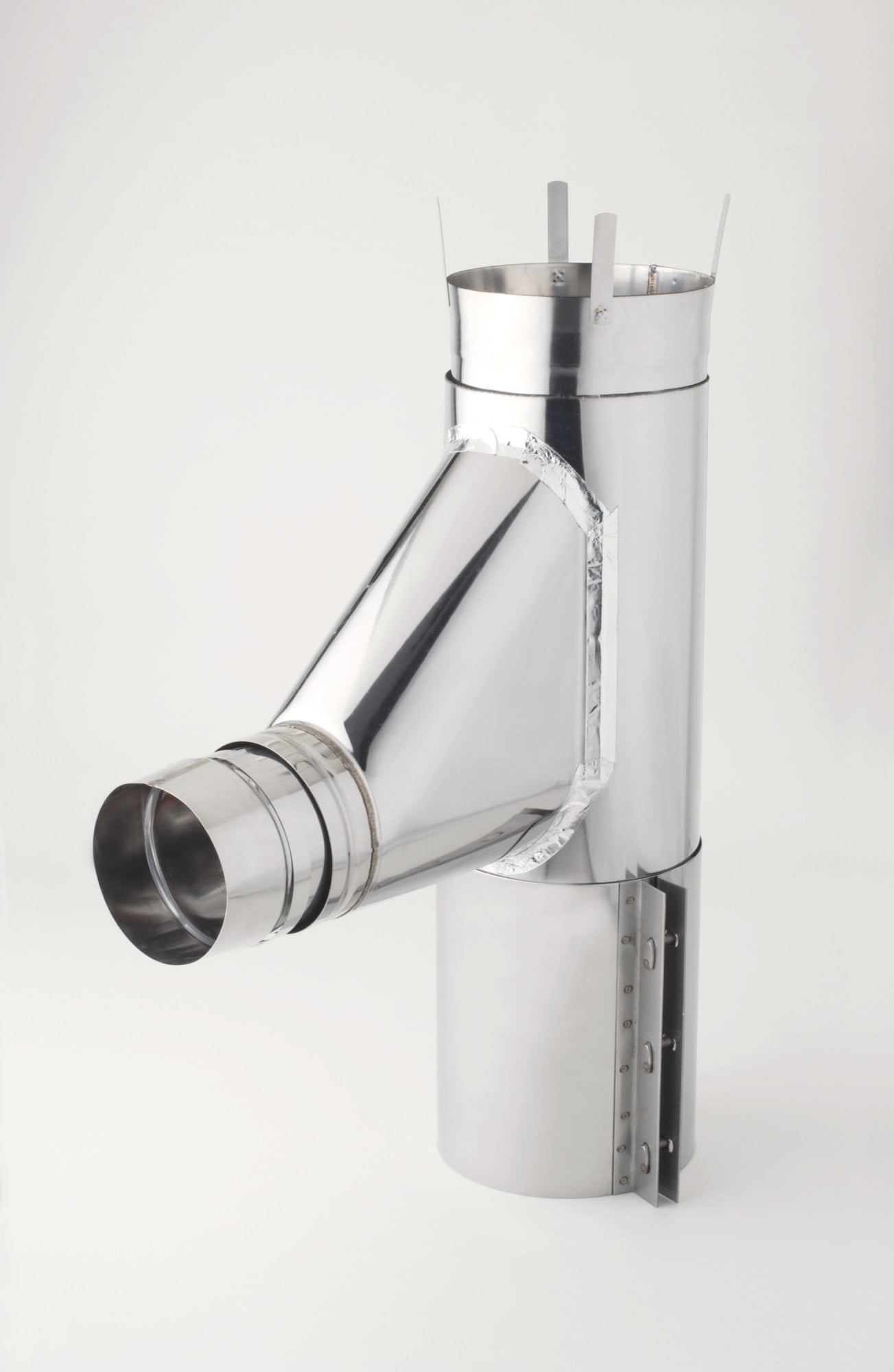 Heat-Fab Cca08bt 8" Saf-T Vent Ci+ Boot Tee - Stainless Steel - Walmart.com