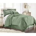 Chezmoi Collection Lex 7-Piece Hotel Dobby Stripe Comforter Set ...